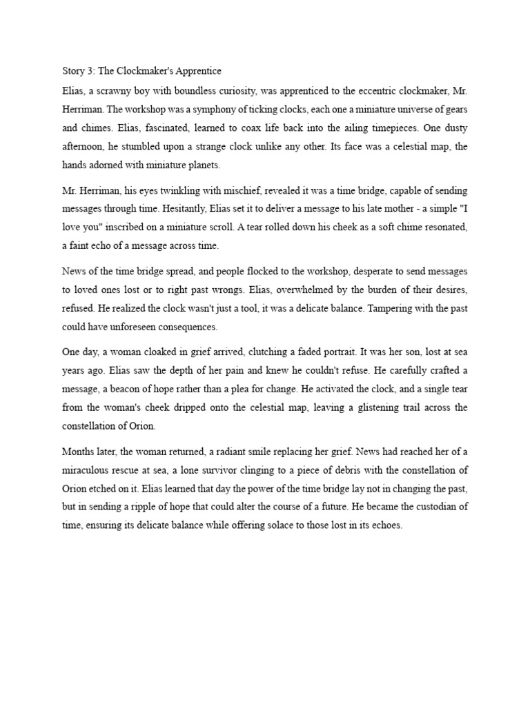 The Clockmaker's Apprentice | PDF