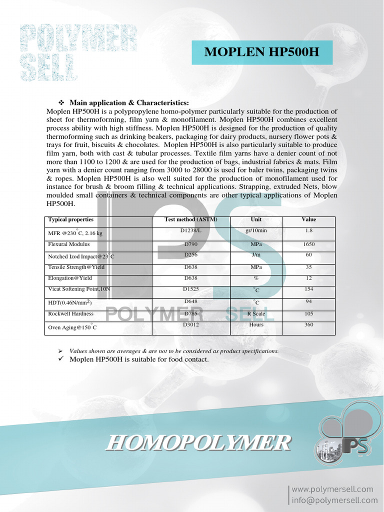 Moplen HP500H | PDF