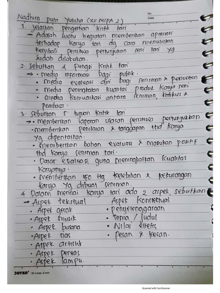 Nadhira Putri Yulisha - Kritik Sby | PDF