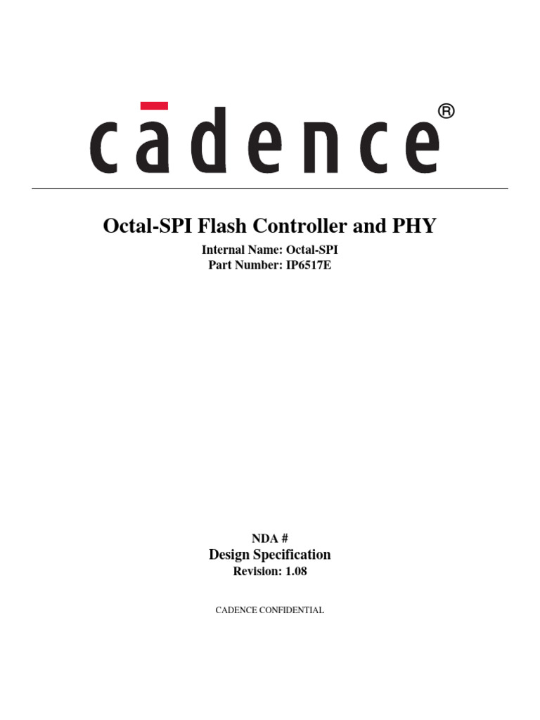 Octal Spi Ip6517e DNV3100 R003 F004 20170731 | PDF | Flash Memory ...