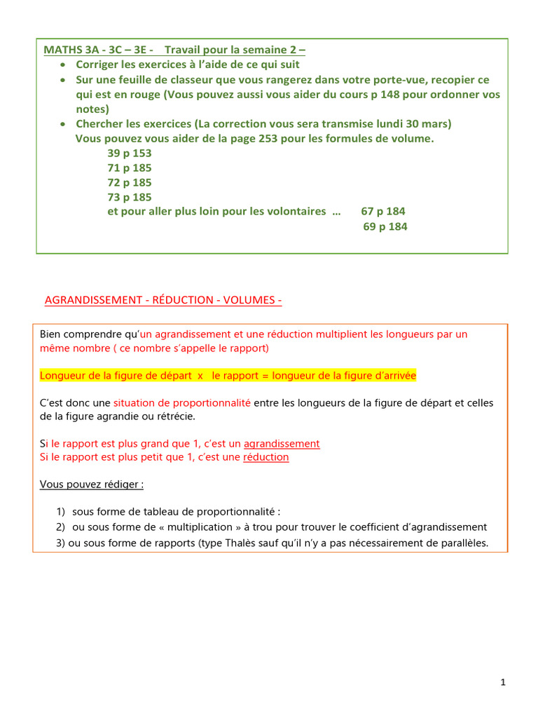 3A 3C 3E MATHS Pour Le 30 03 | PDF | Géométrie euclidienne | Mathématiques