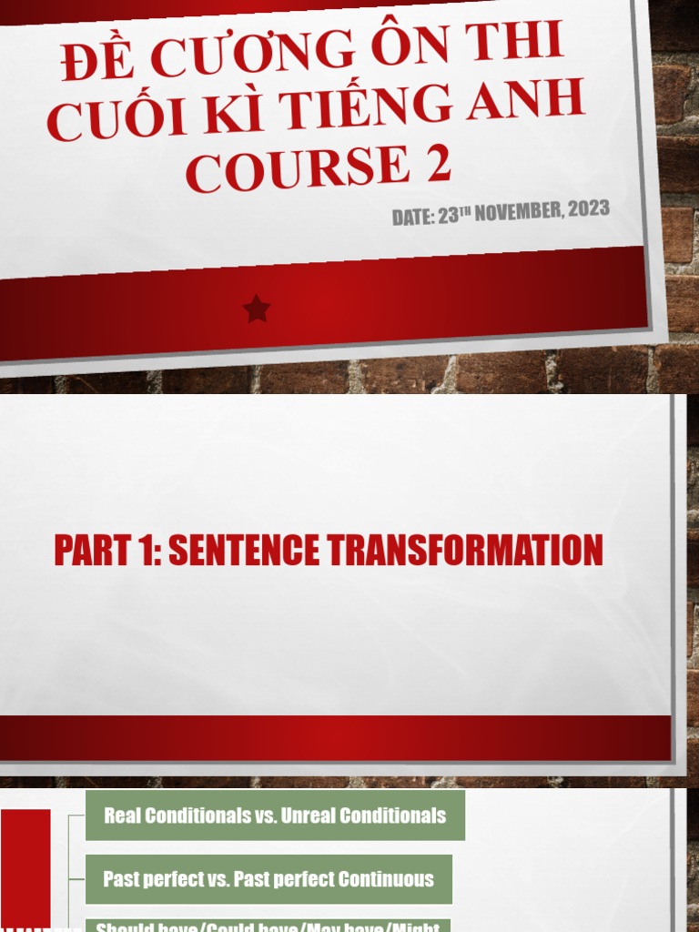 Đề Cương Ôn Thi Cuối Kì Tiếng Anh Course 2-Ms Van | PDF | Preposition And Postposition | Verb