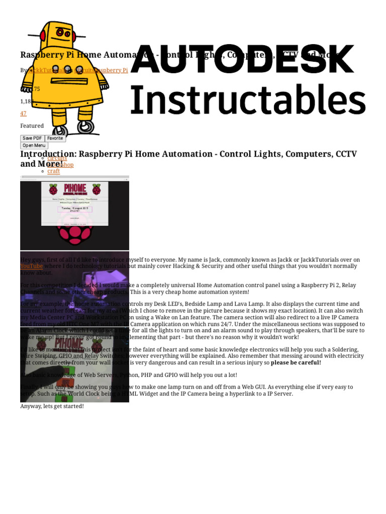 Raspberry Pi Home Automation - Control Lights, Computers, CCTV and More! - 7 Steps (With ...