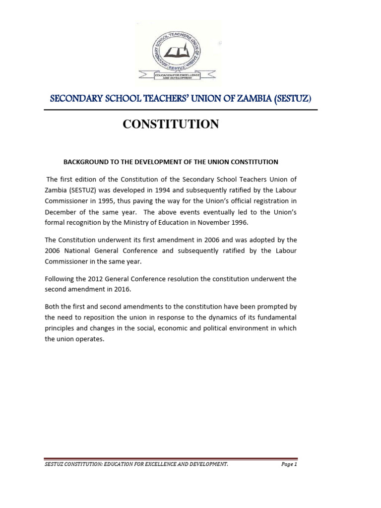SESTUZ Constitution Overview | PDF | Audit | Committee