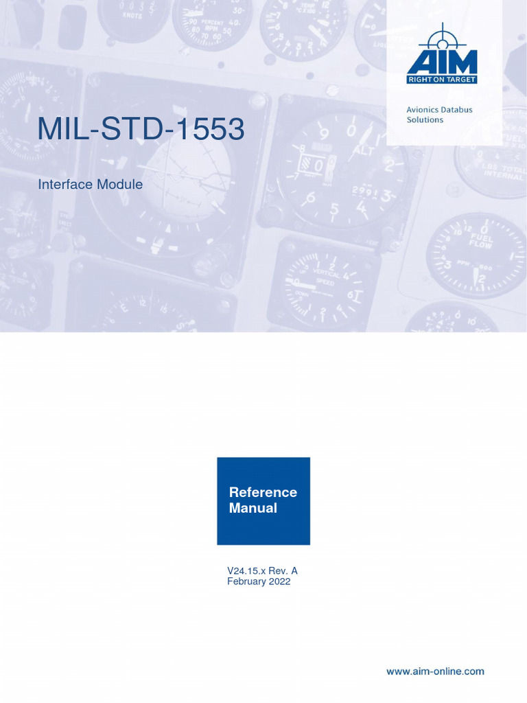 MIL STD 1553 Reference Manual | Download Free PDF | Library (Computing) | Parameter (Computer ...