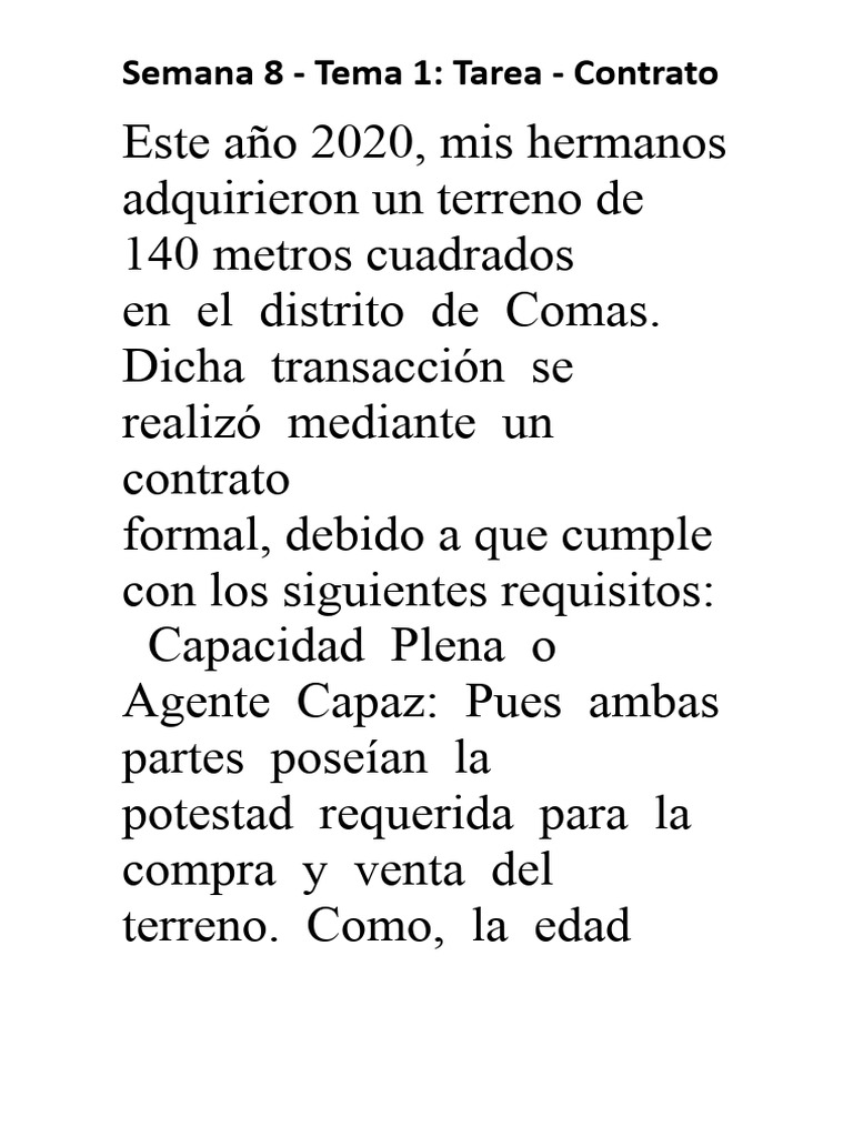 Semana 8 Tema 1 Tarea Contrato | Descargar gratis PDF | Justicia ... Semana 8 Tema 1 Tarea Contrato | Descargar gratis PDF | Justicia ...