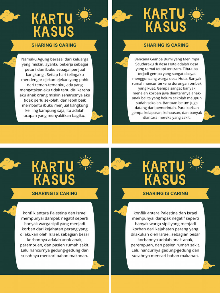 Kartu Kasus Sharing Is Caring | PDF