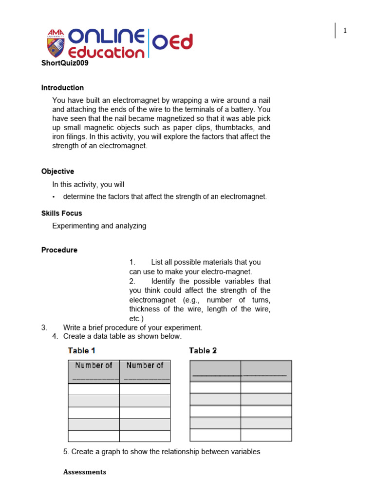 Week009 ShortQuiz | PDF