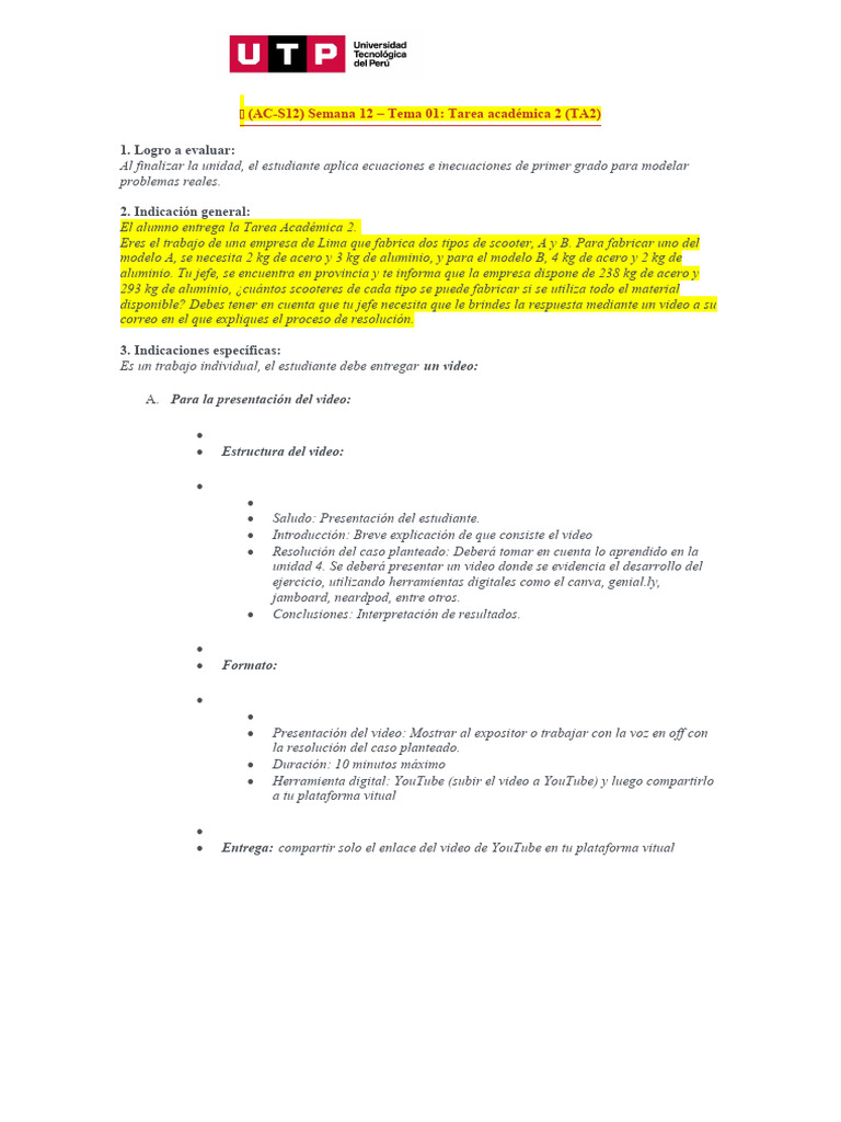 ? (AC-S12) Semana 12 - Tema 01 Tarea Académica 2 (TA2) (Nivelacion de ... ? (AC-S12) Semana 12 - Tema 01 Tarea Académica 2 (TA2) (Nivelacion de ...