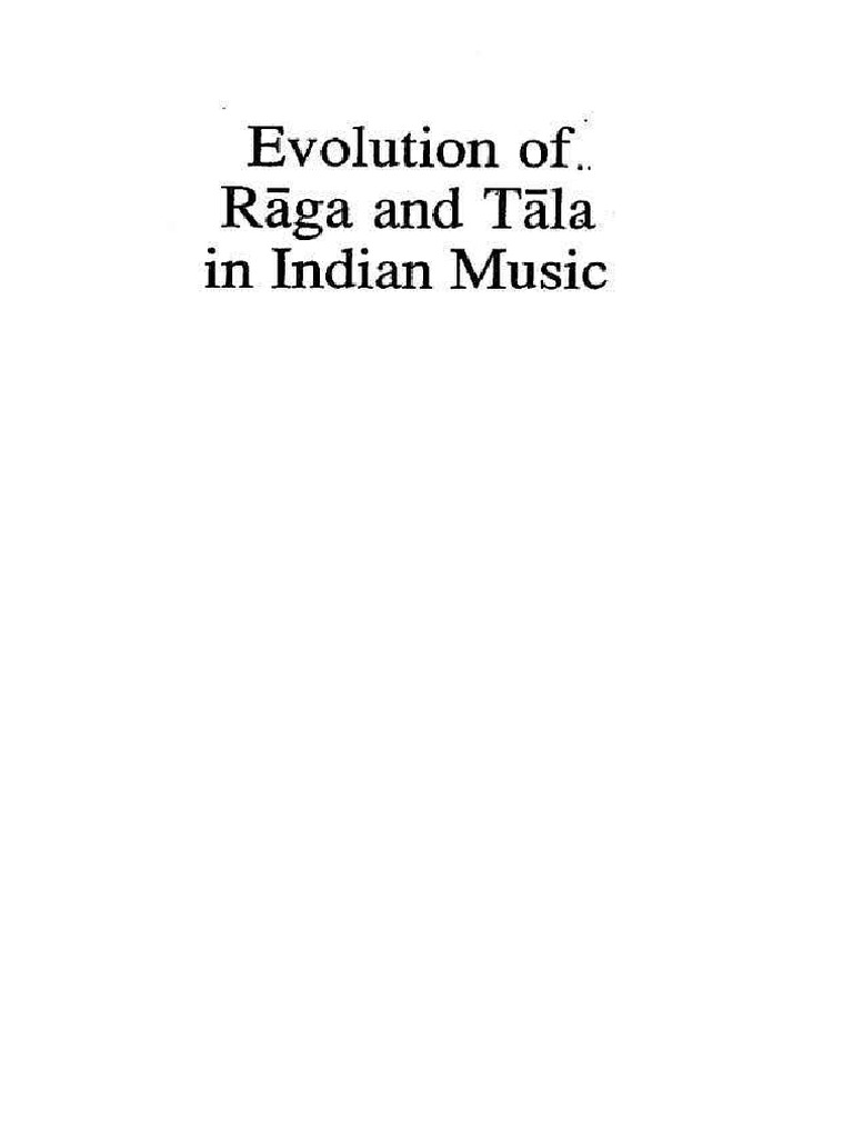 Evolution of Raga and Tala in India | PDF | Liberal Arts Education