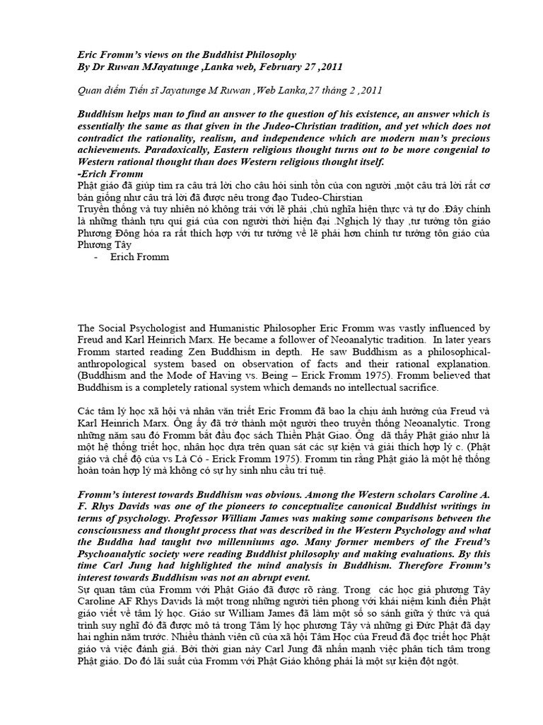 Eric Fromm - Chuc Nhan Dich | PDF