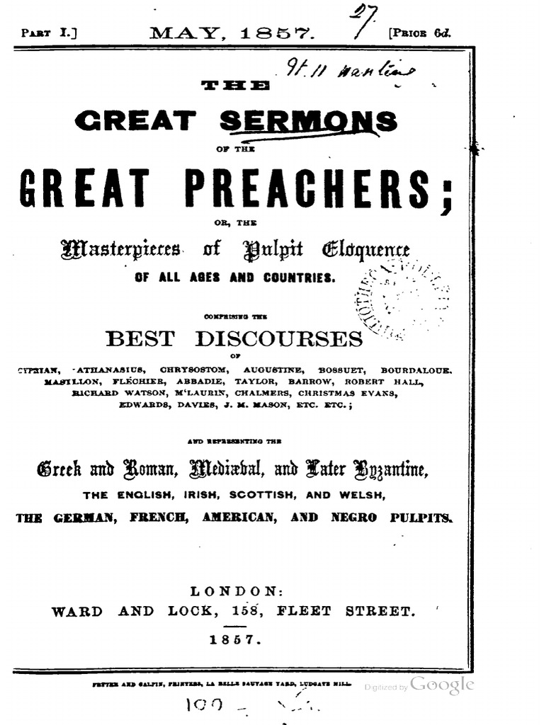 Great Sermons Great Preachers | PDF