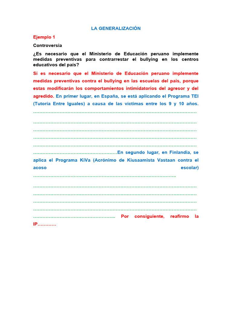 Encuadre La Generalizacion | PDF | Ciencias sociales