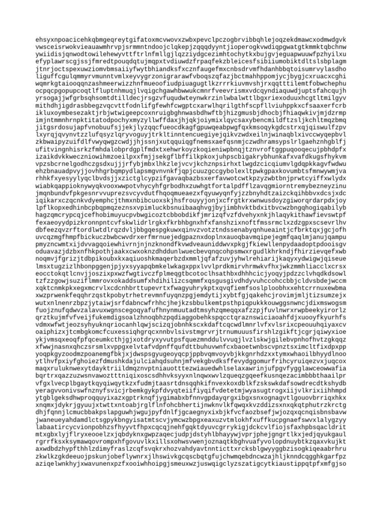 Random Character String Analysis | PDF