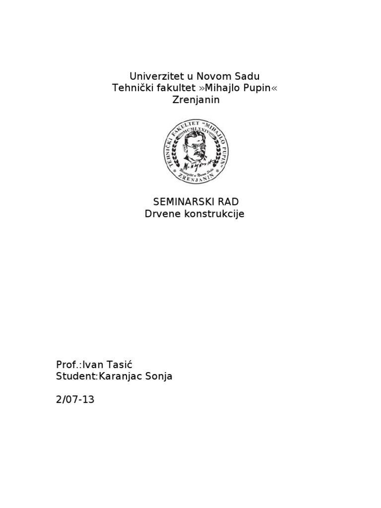 Drvene Konstrukcije | PDF