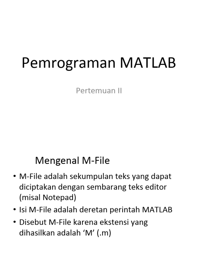Modul Pert 2 Matlab | PDF