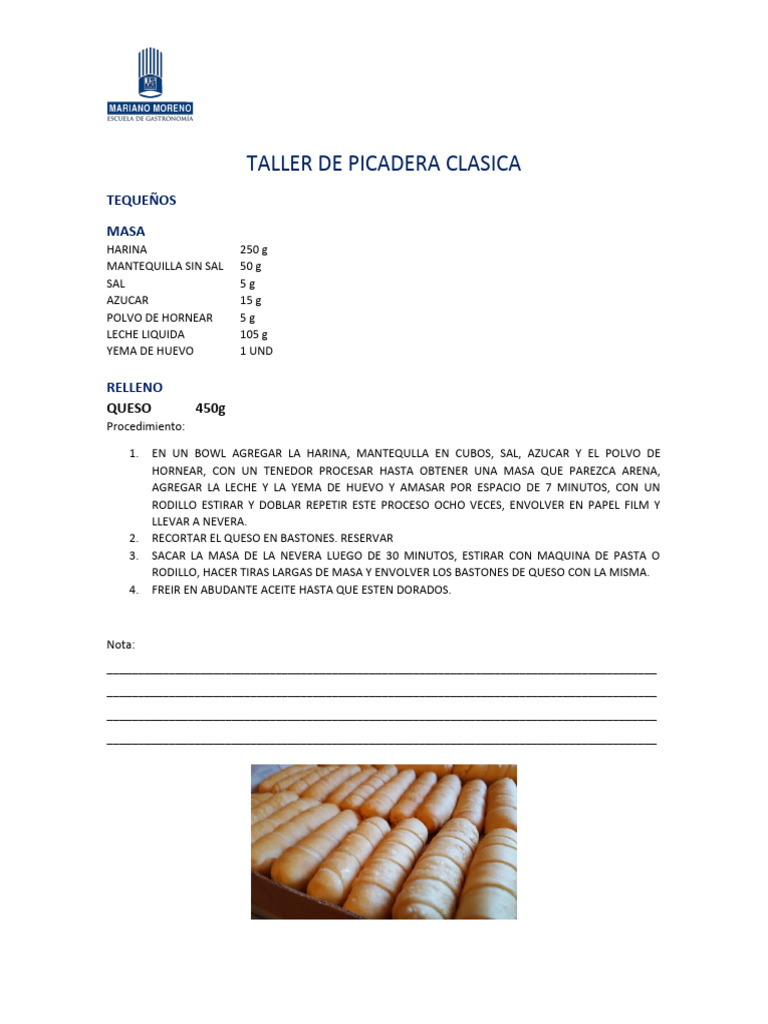 Picadera Clasica Actualizado | PDF | Panes | Cilantro