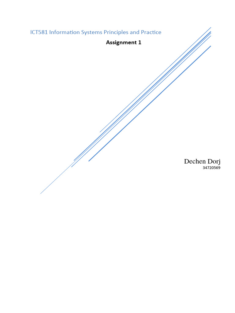 ICT581 Assignment 1 2023 - S2 | PDF | Usability | Information