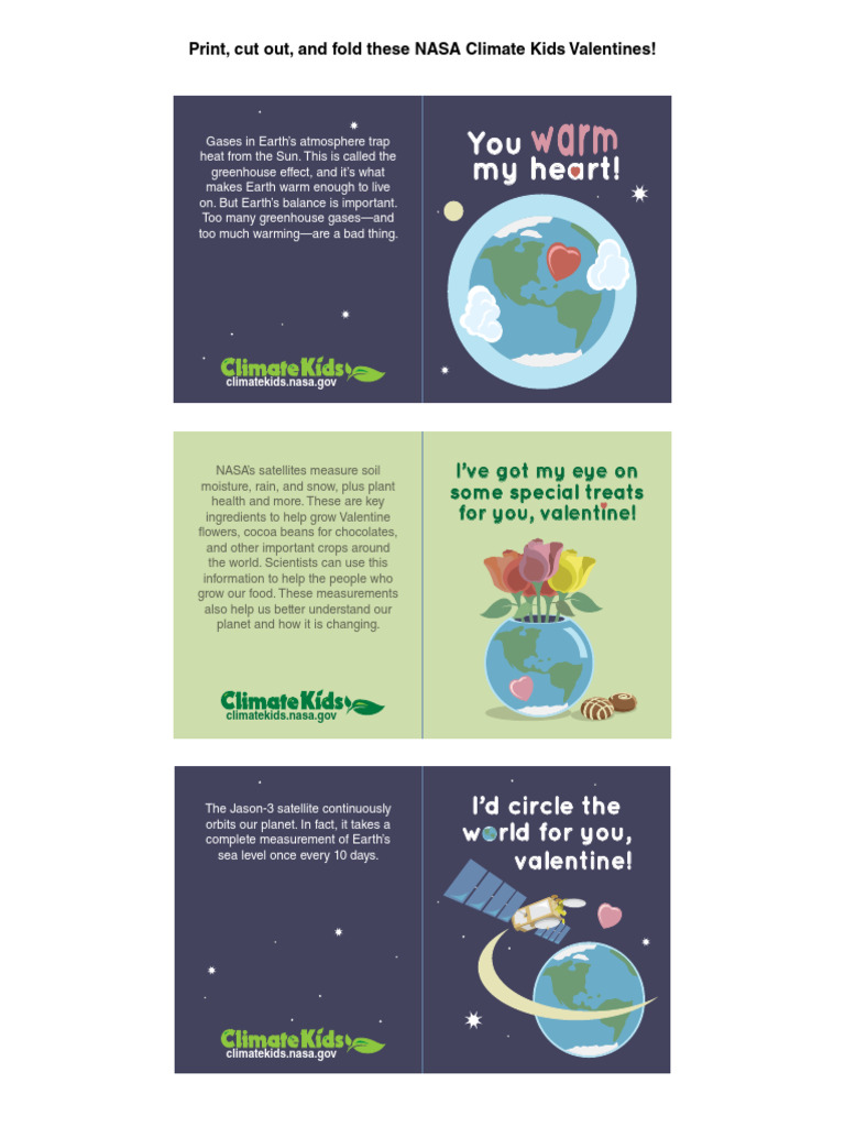 Climate Kids Valentines | PDF | Social Science | Home & Garden