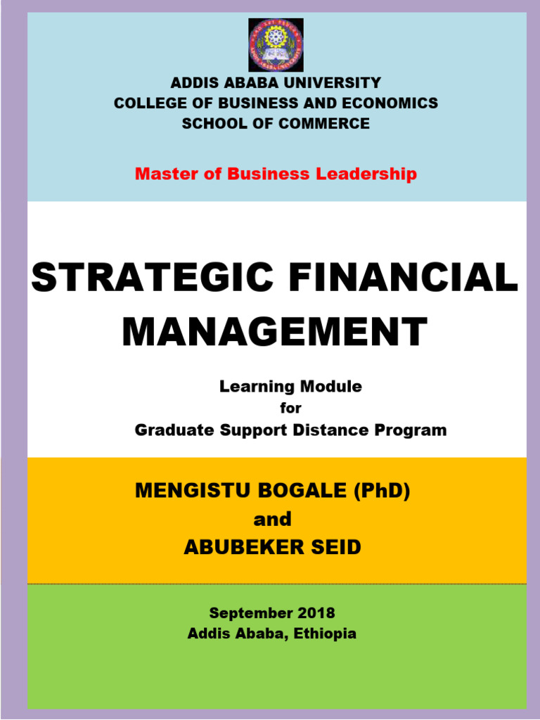 Strategic Financial Management Guide | PDF | Cost Of Capital | Investing