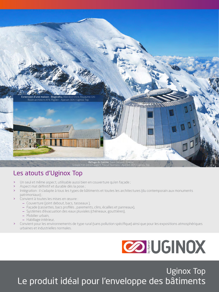 Leaflet Uginox Top FR | PDF | Acier inoxydable | Soudage