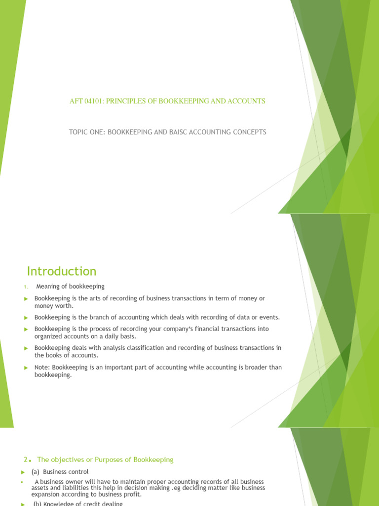Bookkeeping 1 | PDF | Debits And Credits | Bookkeeping