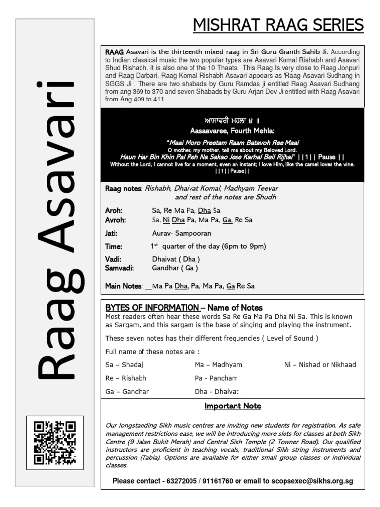 9 Raag Asavari Jan2022 | PDF | Indian Religions | Classical And Art ...