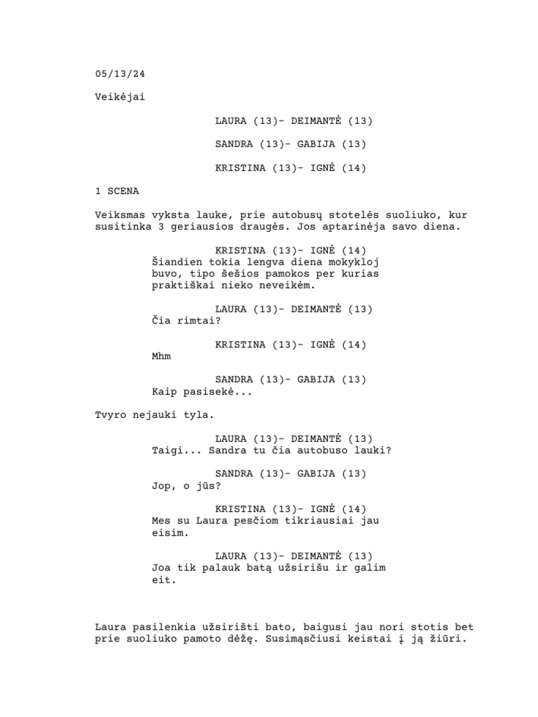 Script My Project | PDF