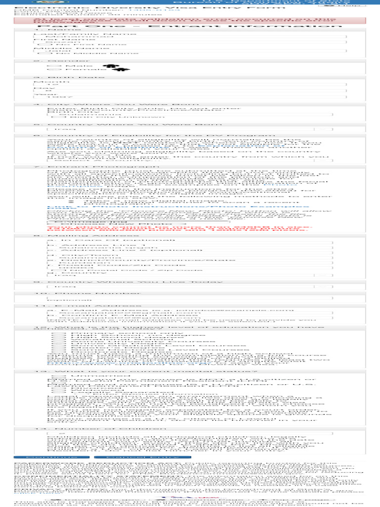 Electronic Diversity Visa Program | PDF | Zip Code | Pixel