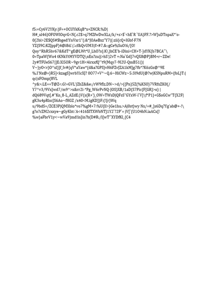 Gibberish Document Fixed 1 | PDF