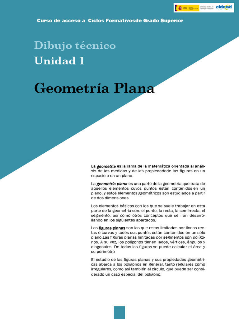 U1 Geometria Plana I | PDF | Triángulo | Rectángulo