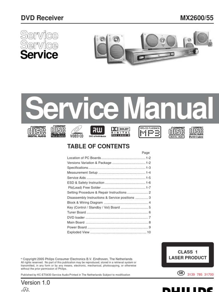 Philips MX2600 55 | PDF | Loudspeaker | Frequency Modulation