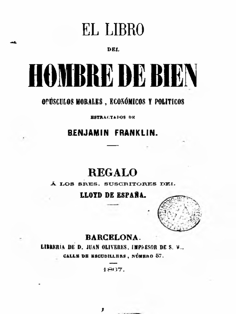 FRANKLIN-El Libro Del Hombre de Bien-OCR | PDF