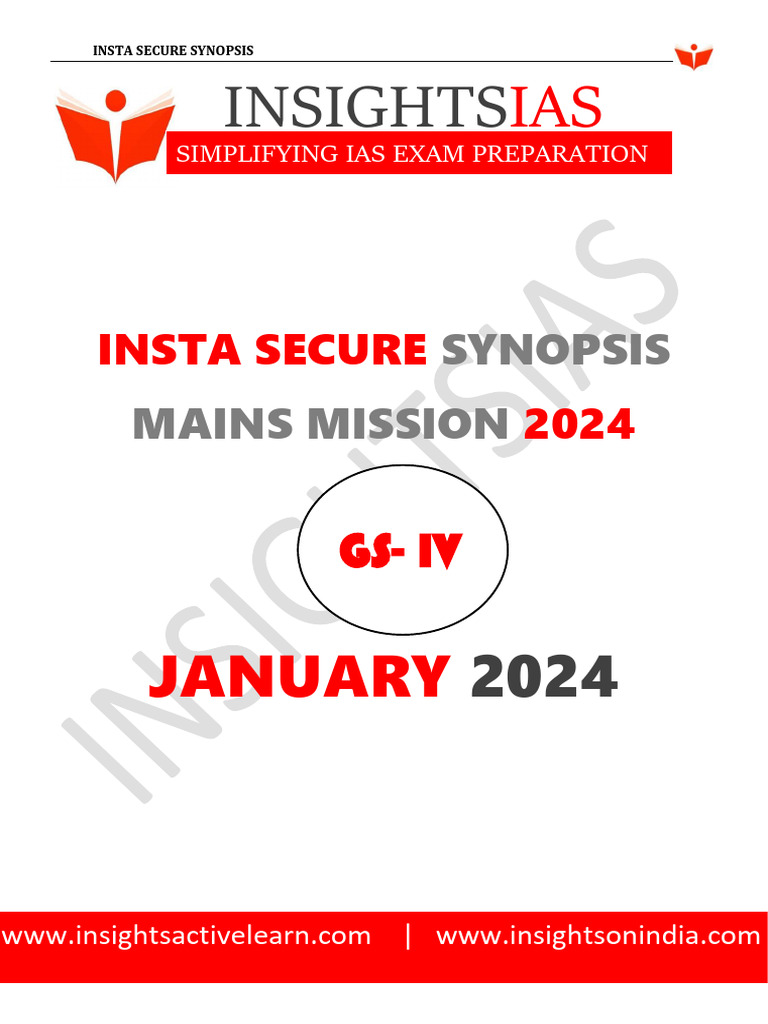 GS4 Jan 2024 | PDF | Morality | Natural Environment