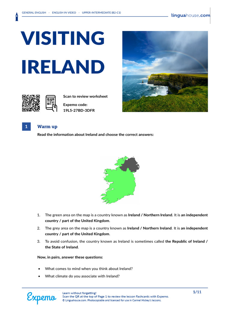 Visiting Ireland British English Teacher | PDF | Ireland | Republic Of ...