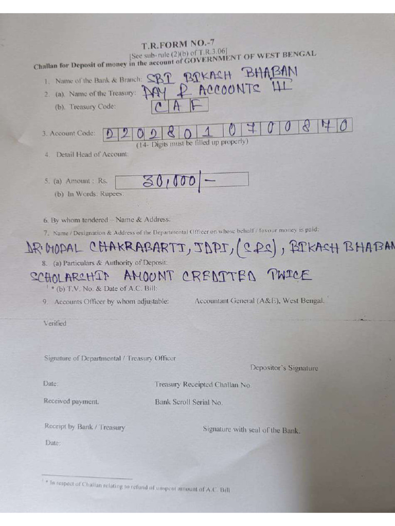 SAMPLE_FILLED_IN_TR_FORM_7 | PDF