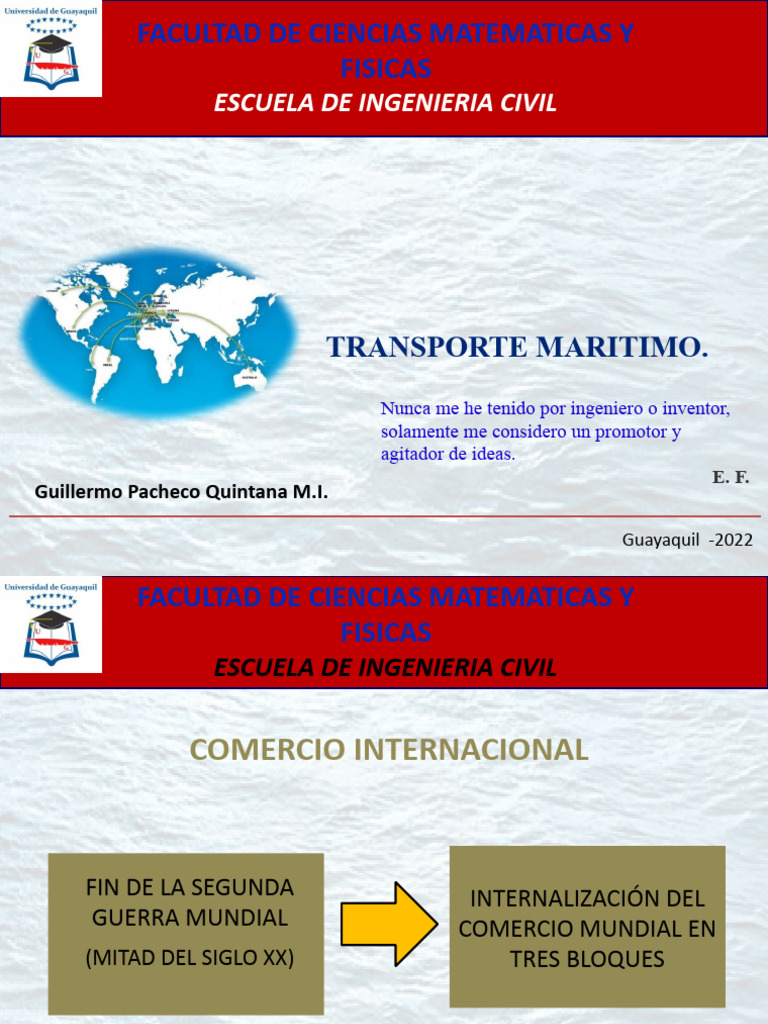 Transporte Marítimo | PDF | Transporte | El comercio internacional