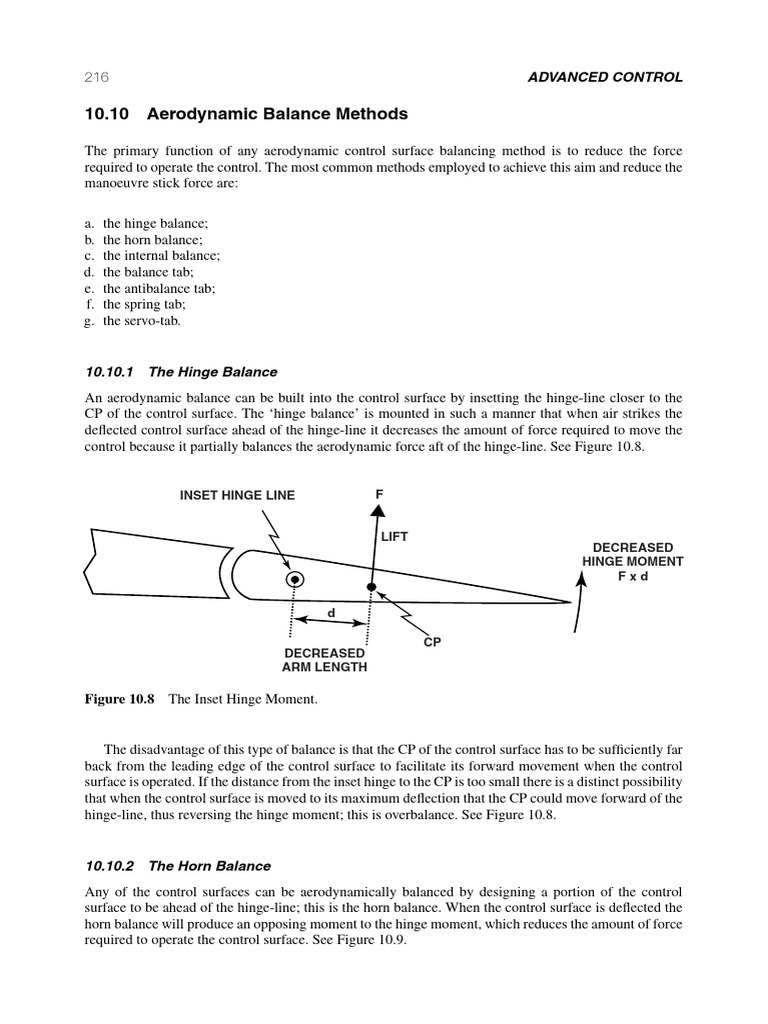 Aerodynamic Control Balancing | PDF | Flight Control Surfaces | Aerospace
