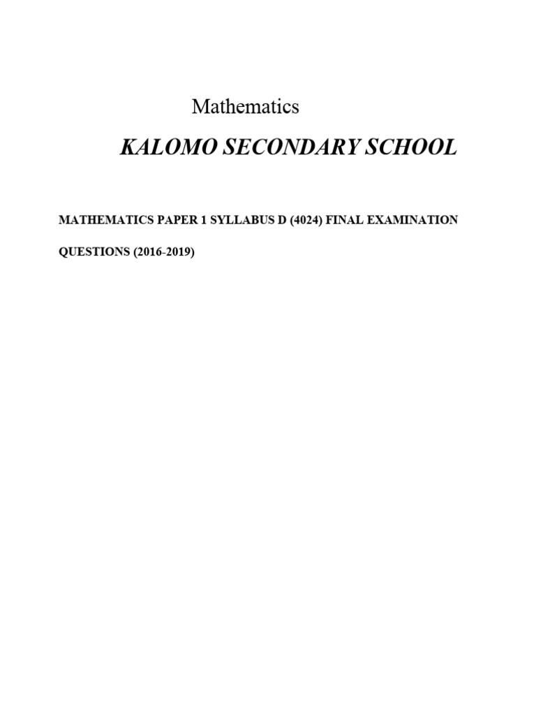 Math P1 | PDF | Dividend | Geometry