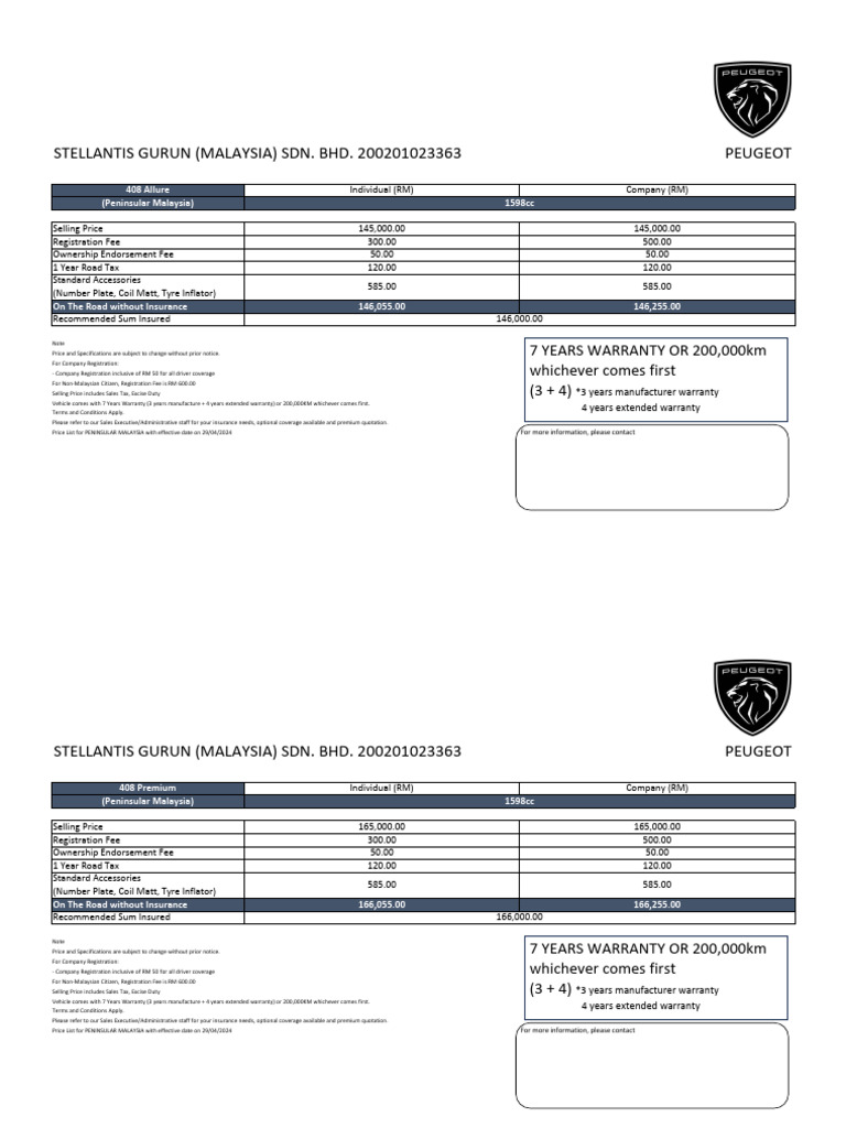 408 Allure-PM Merged v2 | PDF | Insurance | Taxes