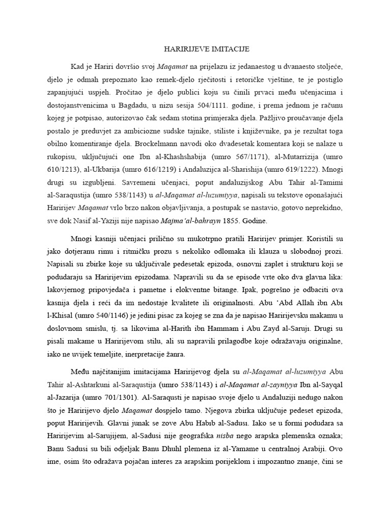 Maqama 2 | PDF