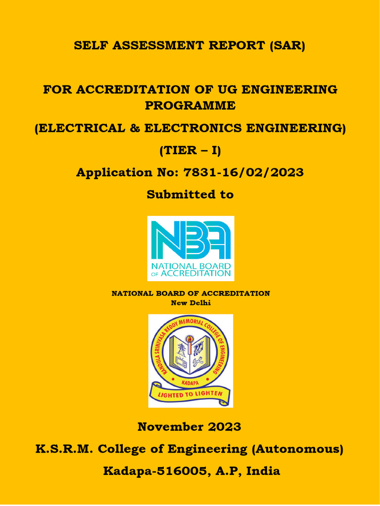 Eee Nba Sar | PDF | Engineering | Curriculum