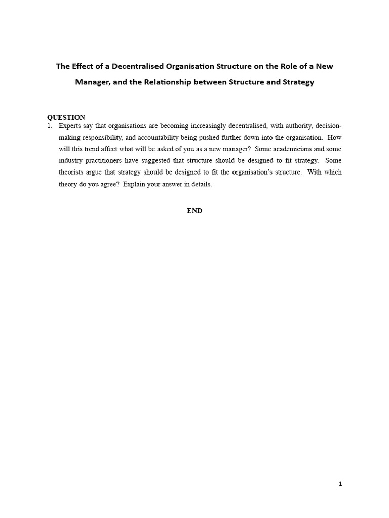 decentralisation-and-management | Download Free PDF | Decentralization | Decision Making