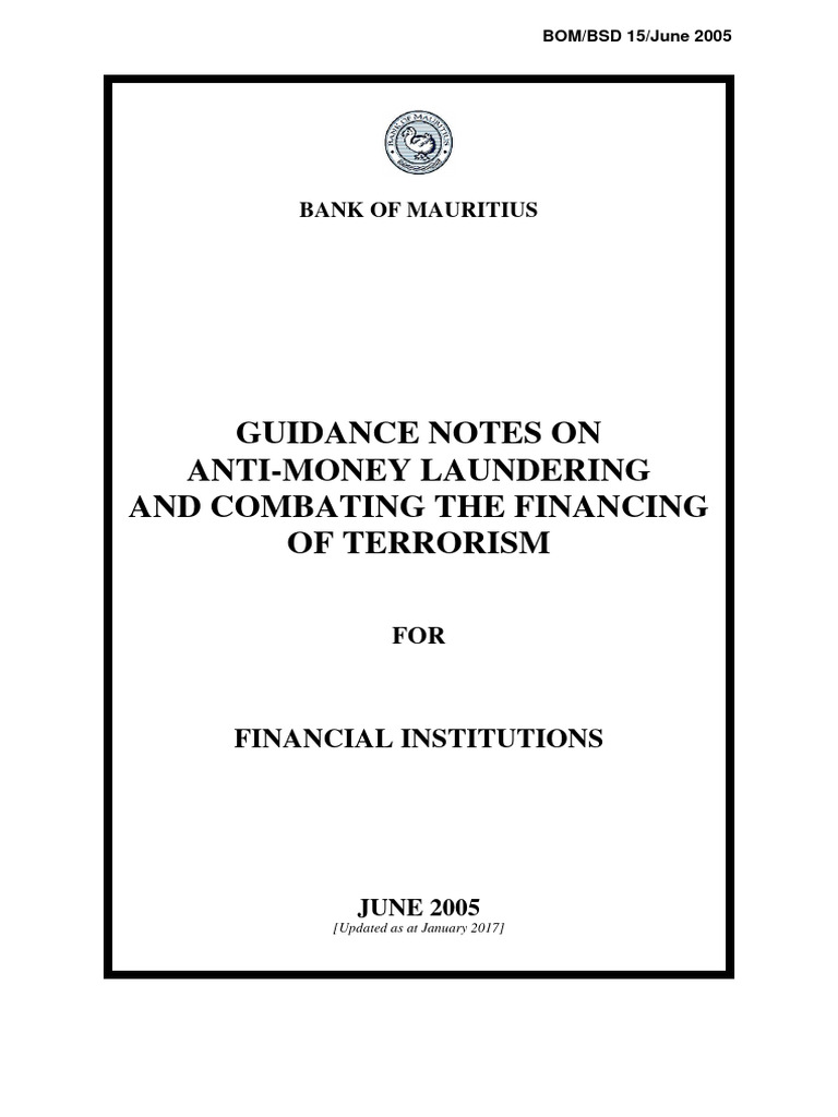 Anti-Money Laundering Guidance for Banks | PDF | Money Laundering ...