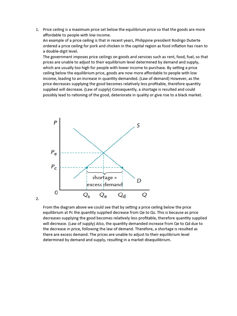 Price control | PDF | Economic Equilibrium | Economic Surplus
