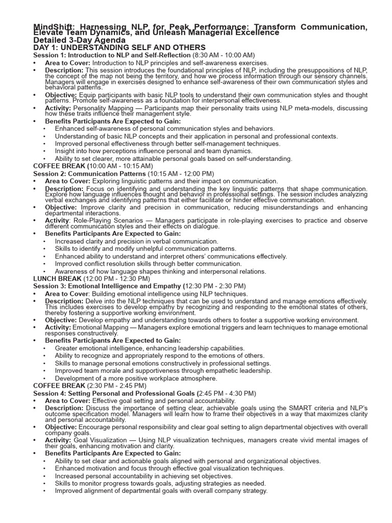 IKEA 3 Day Programme | Download Free PDF | Psychological Resilience ...