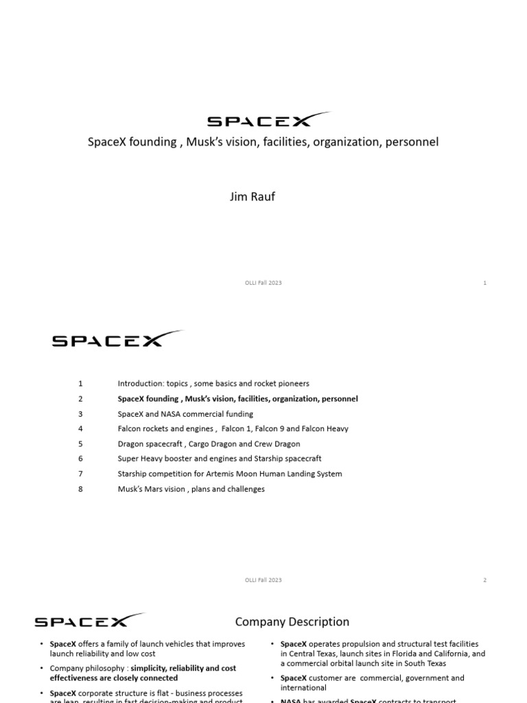 SpaceX 2 | PDF | Space X | Space X Dragon