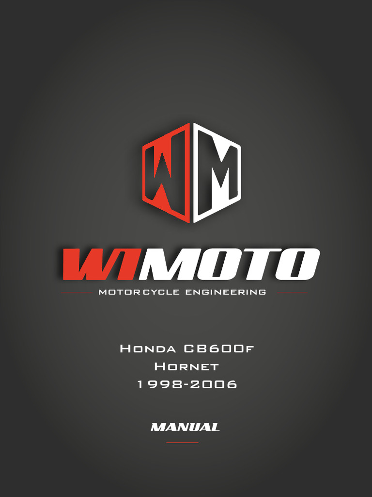 Wimoto-Manual-Honda-Hornet Subframe Install | PDF | Electricity | Electrical Engineering