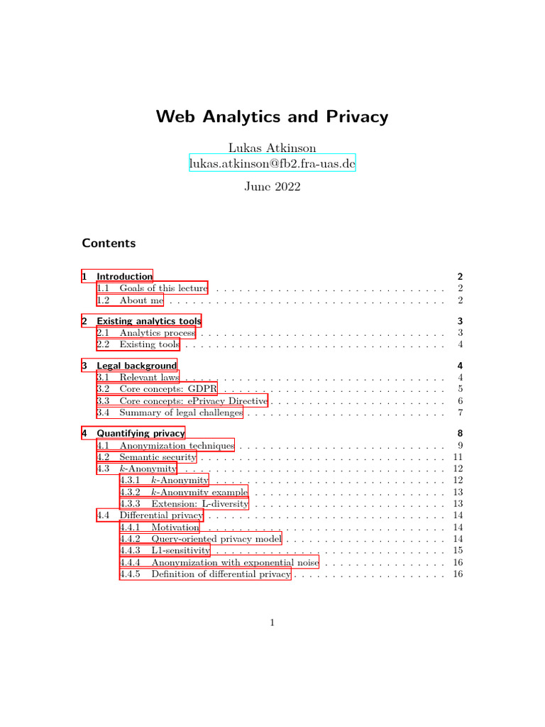 Web Analytics and Privacy | PDF | Http Cookie | Privacy