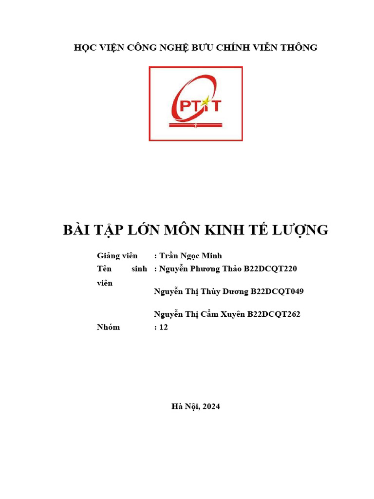 Nhom 12 Kinh Te Luong | PDF